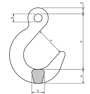 Grade 100 Eye Foundry Hook